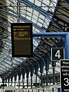 The amber glow of bork illuminates Brighton Station